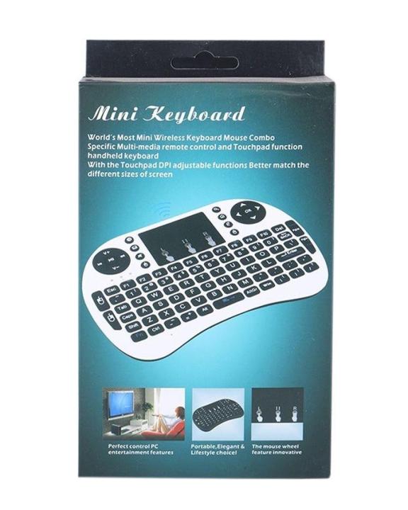 Mini Wireless Keyboard 2 4g With Touchpad Black Bd
