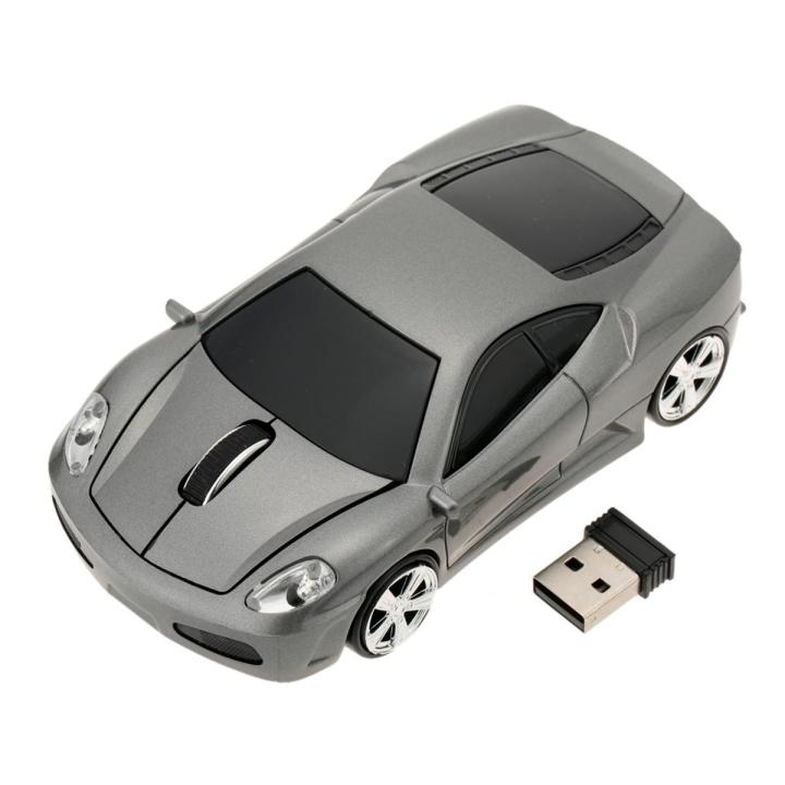 2.4GHz Wireless Racing Car Shaped Optical USB Mouse/Mice 3D 3 Buttons ...