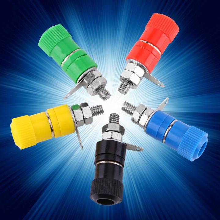 （New）20PC 4mm Banana Plug Connector peaker Terminal ocket Binding Pot ...