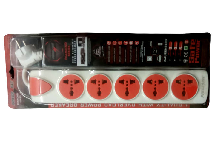 MULTI PLUG Power Pac 5 Socket Diamond Series With Automatic Power ...