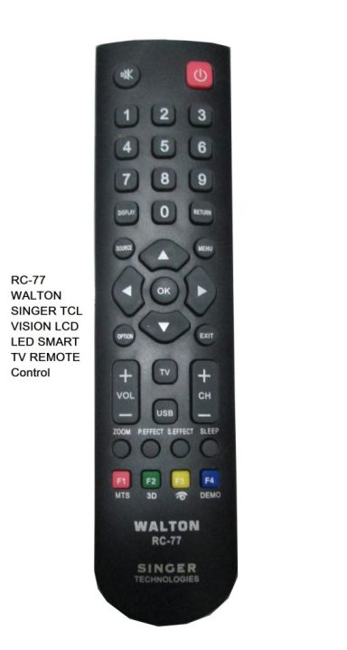 Singer LED ALL IN ONE MASTER REMOTE - ALL SINGER TV REMOTE RC 77 ...