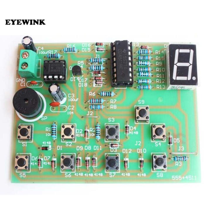 【happy one】8Ways Digital Responder Parts Electronic Component CD4511 Welding Practice Soldering ...