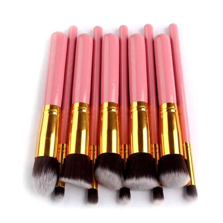 Professional Make Up Brush Kabuki Set Face and Eye Makeup-pink. | Daraz ...