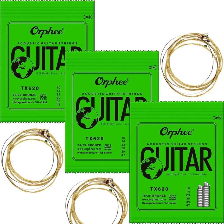 Orphe TX620 Acoustic Guitar Strings Gold | Daraz.com.bd