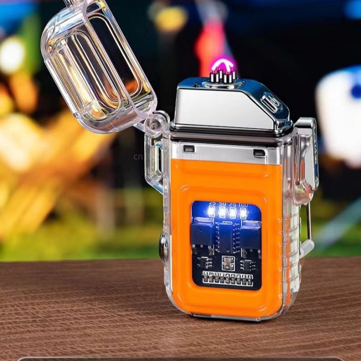 Lighters Arc Lighter wiht Flashlight Rechargealbe Windproof Waterproof ...