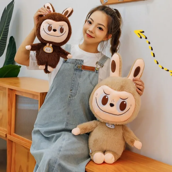 Labubu Plush Doll Big Eye Labubu Plush Stuffed Doll Stuffed Cartoon ...