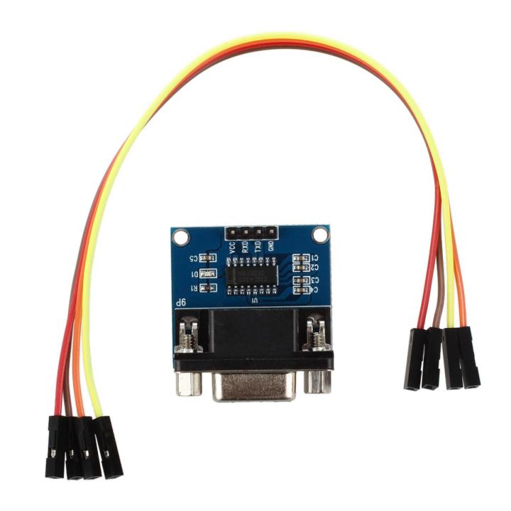 MAX3232 RS232 Serial Port To TTL Converter Module DB9 Connector W/ 4 ...