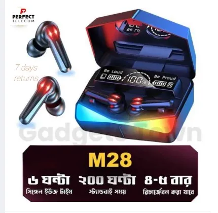 M28 TWS Original Premium quality 5.1 Wireless Gaming Earbuds | Daraz.com.bd