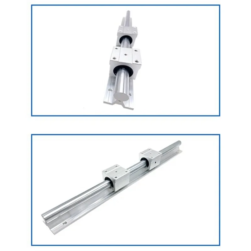 Linear Rails and Bearings,1Pcs Linear Guide Rail 500mm +2Pcs Linear ...