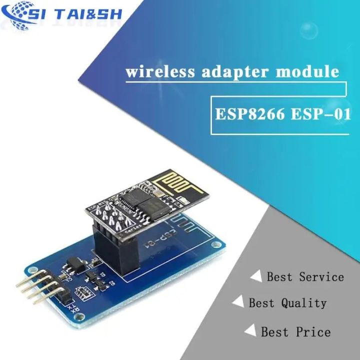 ESP8266 ESP-01 Serial WiFi Wireless Adapter Module 3.3V 5V Esp01 Breakout PCB Adapters ...
