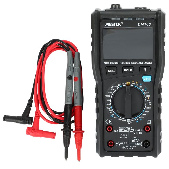 Dm100 Digital Multimeter High Speed Smart Double Core T-Rms Ncv ...
