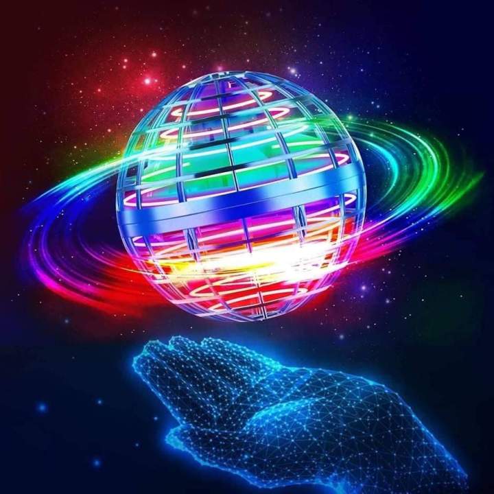 Flynova Pro Flying Ball Spinner T-oy tand Controlled 360° Rotating Mini ...