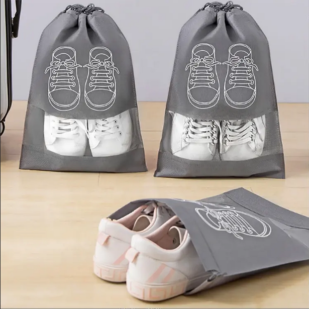 shoe bag pouch drawstring Bag for travel clear shoes organizer 3 pcs ...