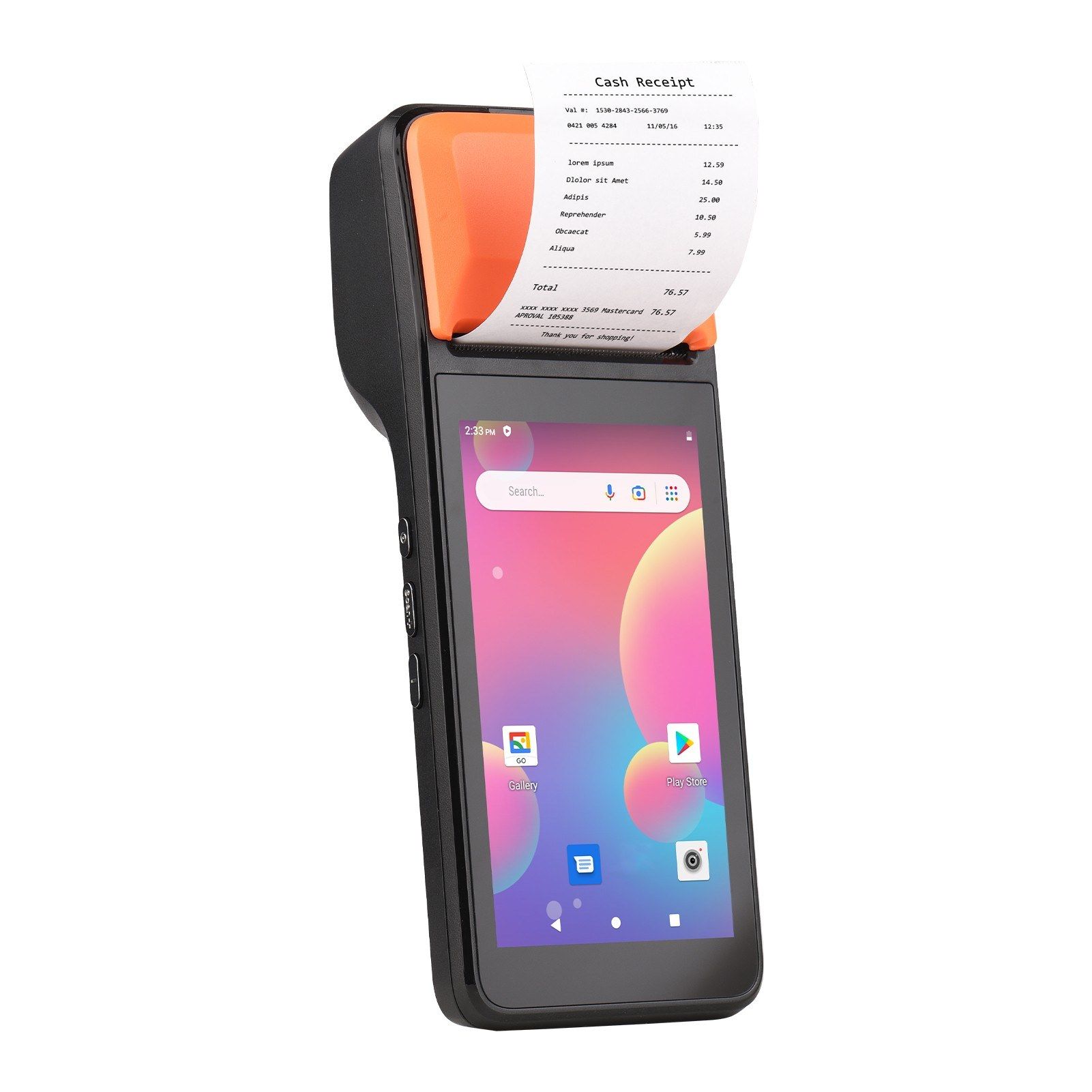 Handheld 3G POS Receipt Printer Android 8.1 1D/2D Barcode Scanner PDA ...