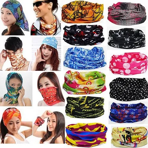 1Ps - Multi-Function Magic Face Bandana for Biker - Color as Per Stock ...