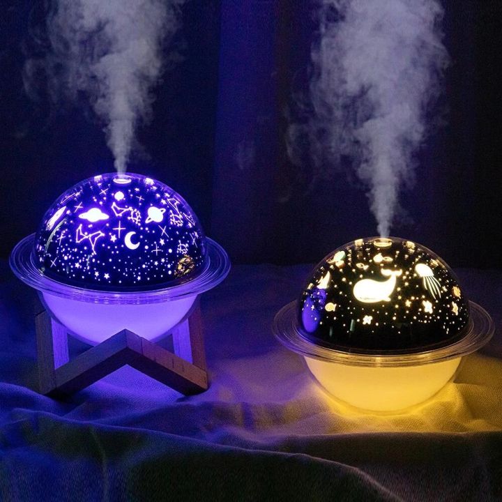 Humidifier with Planet LED Star Sky Projection With Bluetooth Speaker ...