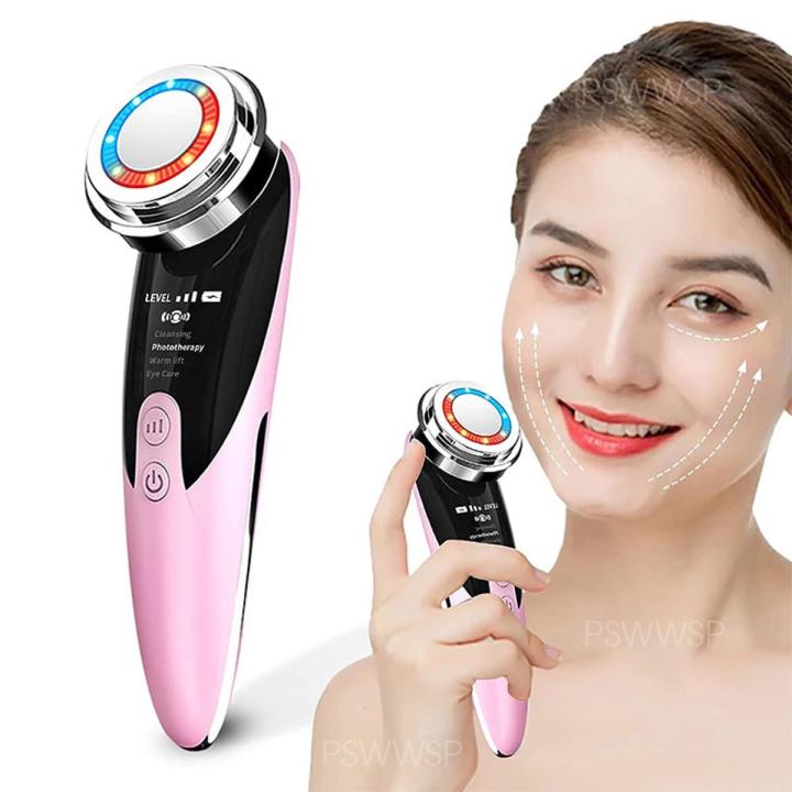 Facial Massager Ultrason Face Lift Device LED Radio Frequency Skin ...
