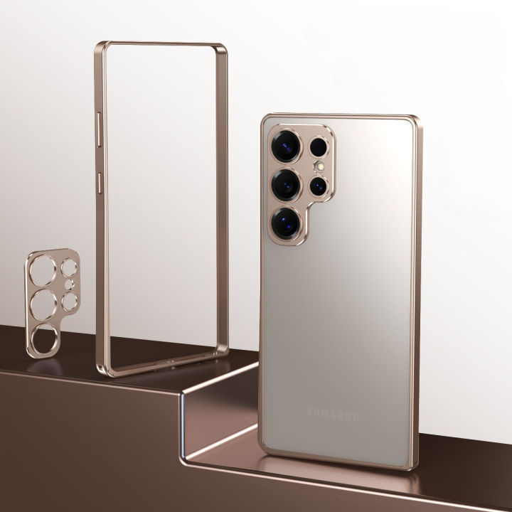 HODON Metal Frame Lens Protection Case For Samsung Galaxy S23 S24 S25 ...
