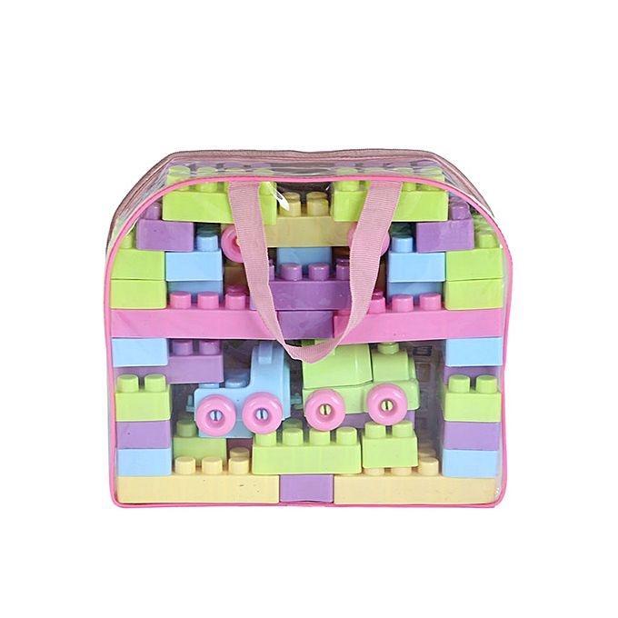 Plastic Building Blocks Toy - Multi-Color | Daraz.com.bd