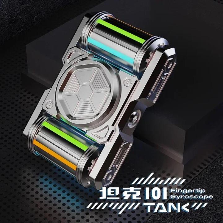 Tank 101 Metal Edc Cut Finger Fidget Toy Spinner Black Technology ...