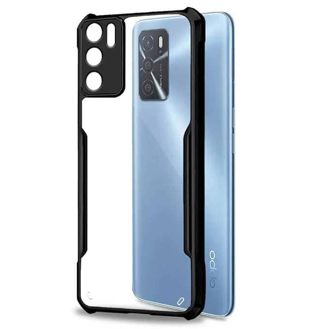 OPPO A16 Protective Black Border Crystal Clear Xundd Mobile Back Case ...