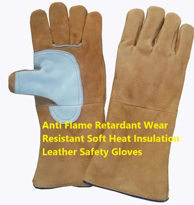 1Pair- Anti Flame Retardant Wear Resistant Soft Heat Insulation Leather ...