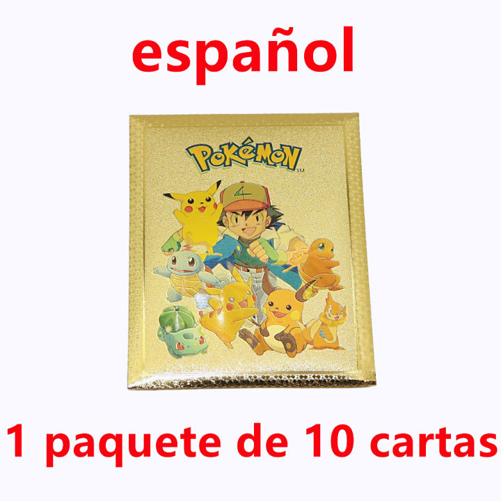 【Yibei Fairy Tale Toy City】150pcs Pokemon Cards Metal Gold Vmax GX ...
