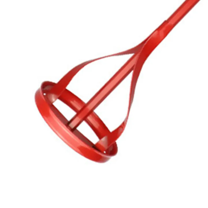 【Upgrade Your Style】 Shaft Plaster Paint Mixer Red Mixing Agitator Mud ...