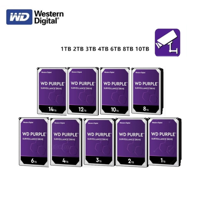 WD Purple 1TB 2TB 4TB 6TB 8TB Hard Disk| 3.5 inches | High Quality PC ...