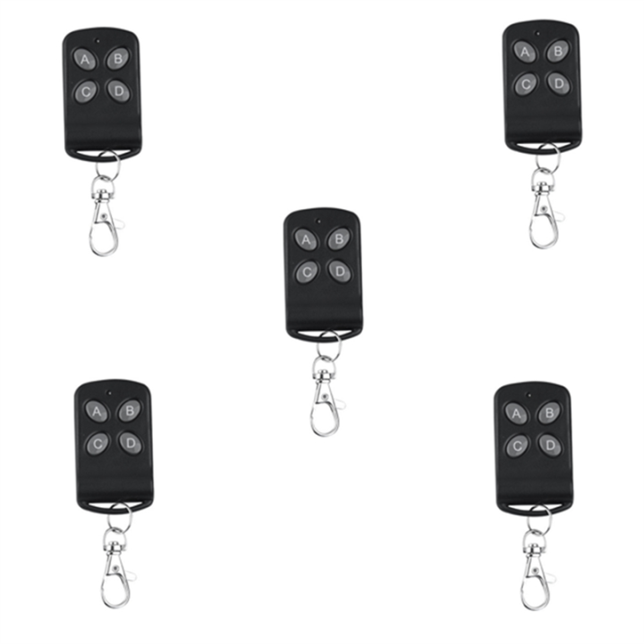 5Pcs 4 Channel 433MHZ Button Light Switch Copy Clone Code Duplicator ...