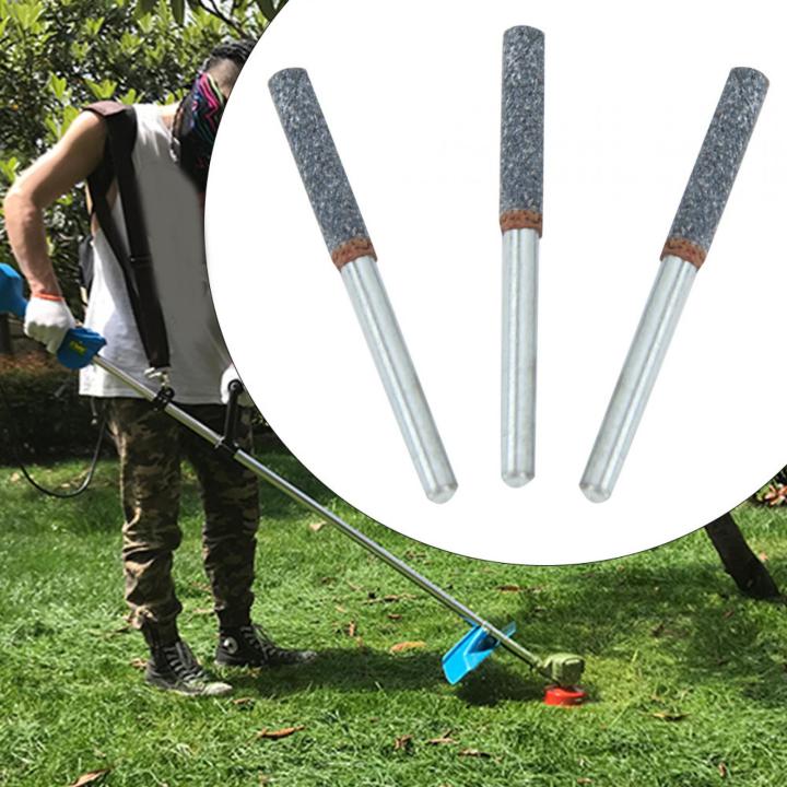 3Pcs 4mm 5/32in Diamond Chainsaw Sharpener Burr Stone File Sharpening ...