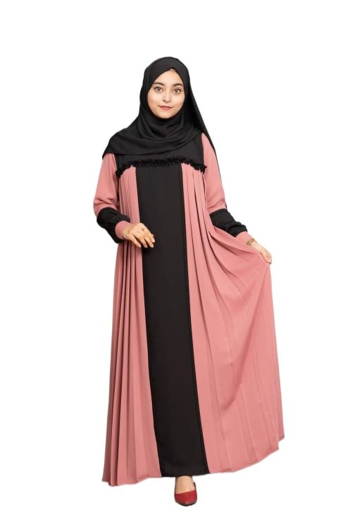 Dubai cherry fabric Arabian flora borka for women//without hijab only ...