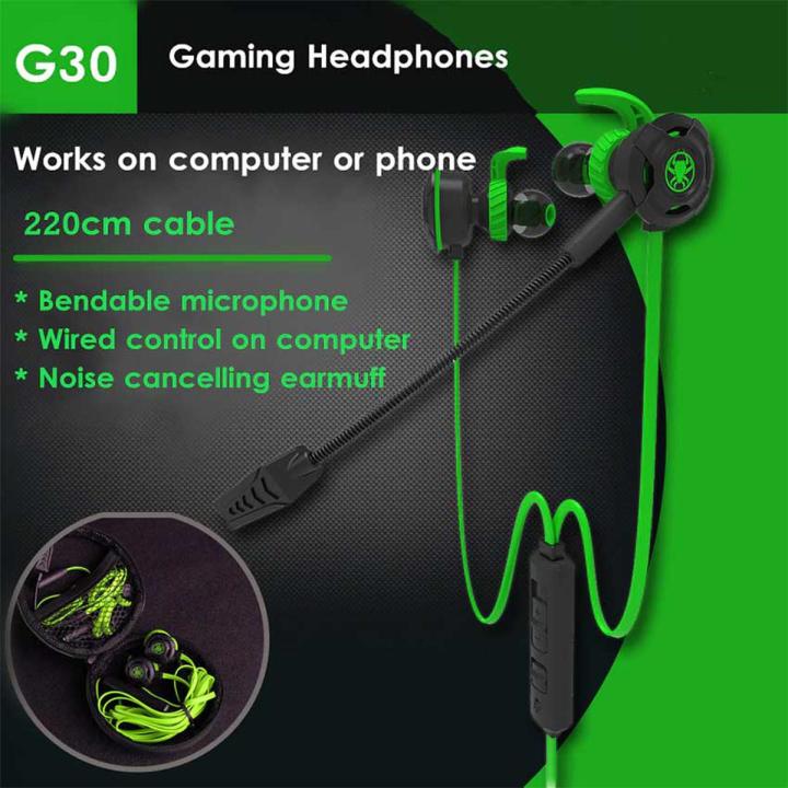 PLEXTONE G30 TYPE C Game Live Upgraded Dual Mode DSP Earphones Gaming ...