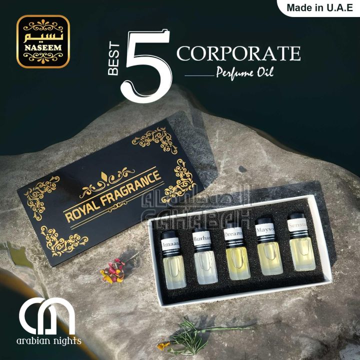 Naseem Best 5 Premium Corporate/Formal Perfume Oil Attar For Men ...