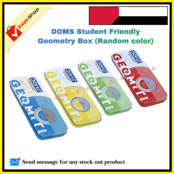 DOMS Geometry Box Student Friendly Geometry Box (Multicolor) | Daraz.com.bd
