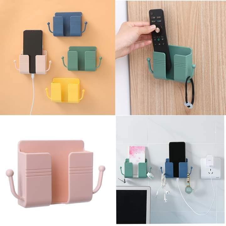 Mobile Phone Charging Hanging Holder Multifunction Wall Mounted Plug ...