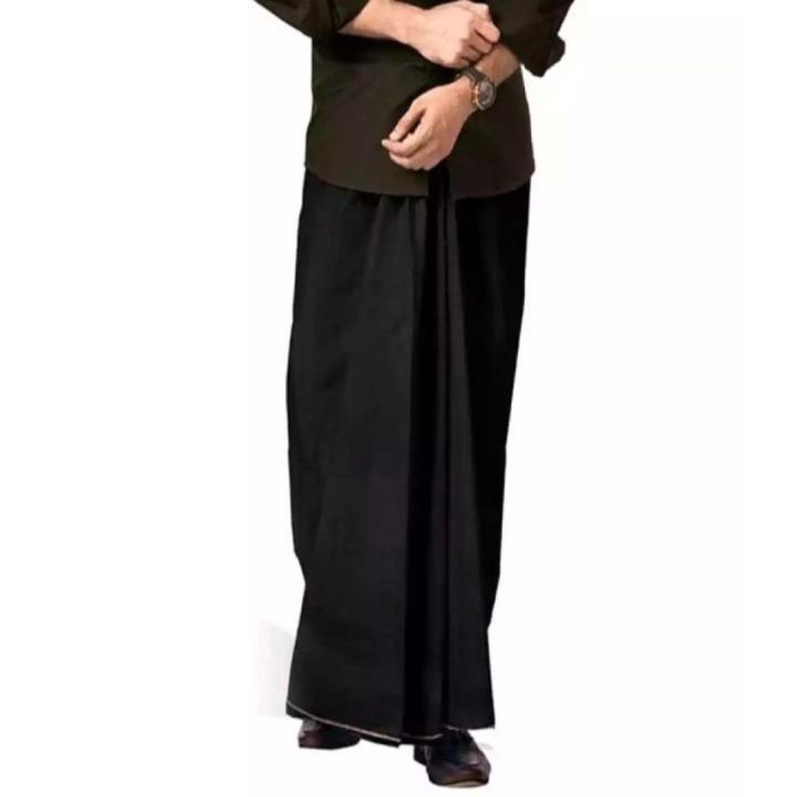 Men's traditional Black colour Cotton lungi | Daraz.com.bd