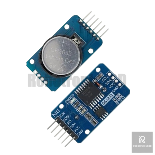 DS3231 RTC Module | High-Precision Real-Time Clock with Battery Backup | I2C Interface for ...