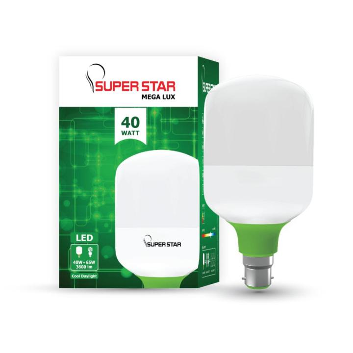 SUPER STAR LED Megalux 40 Watt Daylight Bulb E-27 (Patch) | Daraz.com.bd