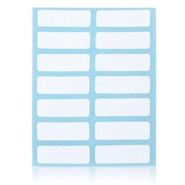 12Sheets Writable Sticky Self Adhesive Labels Blank Name Number Tags ...