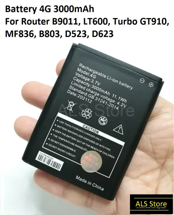 4G POCKET MIFI WIFI ROUTER BATTERY – B9011, LT600, TURBO GT910, MF836, B803, D523, D623 | Daraz ...