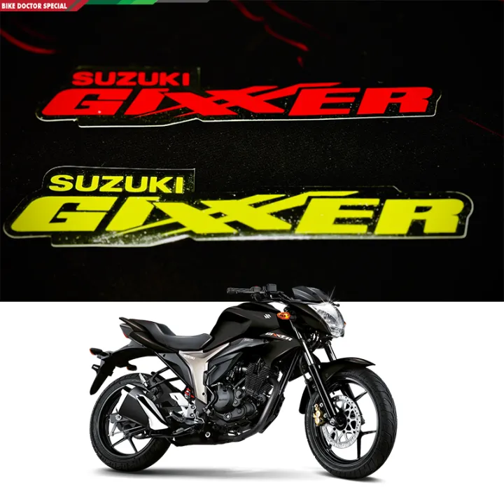 Suzuki Gixxer and SF Logo Branded Self Adhesive Waterproof Sticker 1 ...