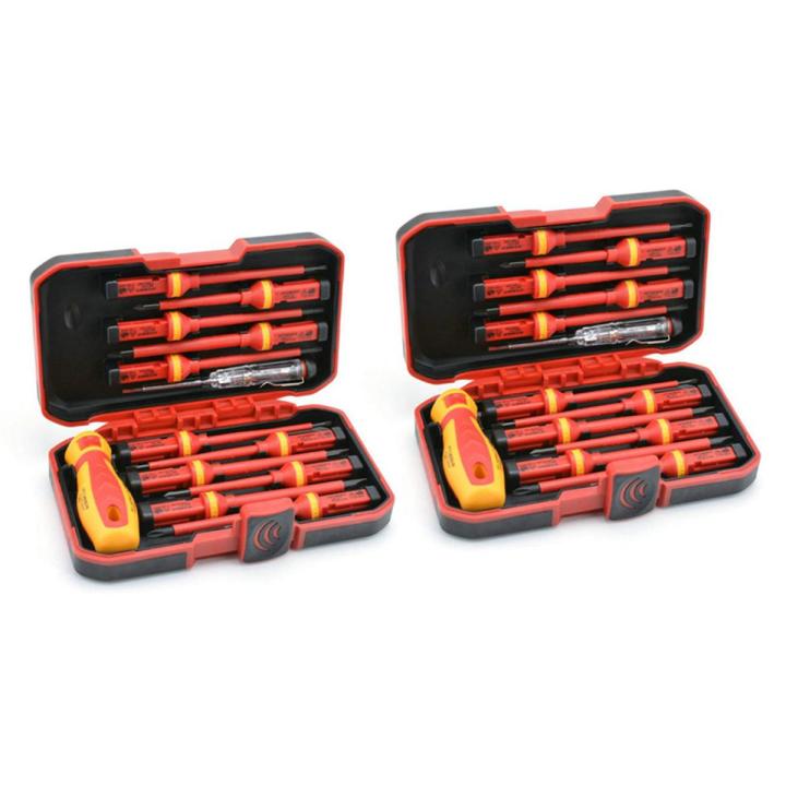 13 Pcs VDE Insulated Screwdriver Set CR-V High Voltage 1000V Tools ...