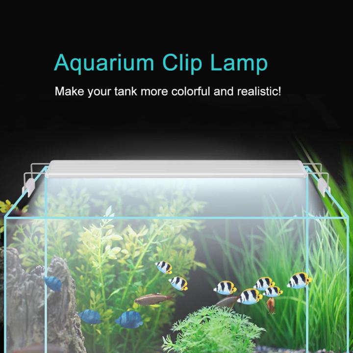 AC220V 8W Aquarium Clip Lamp with Flexible Adjustable Extendable ...