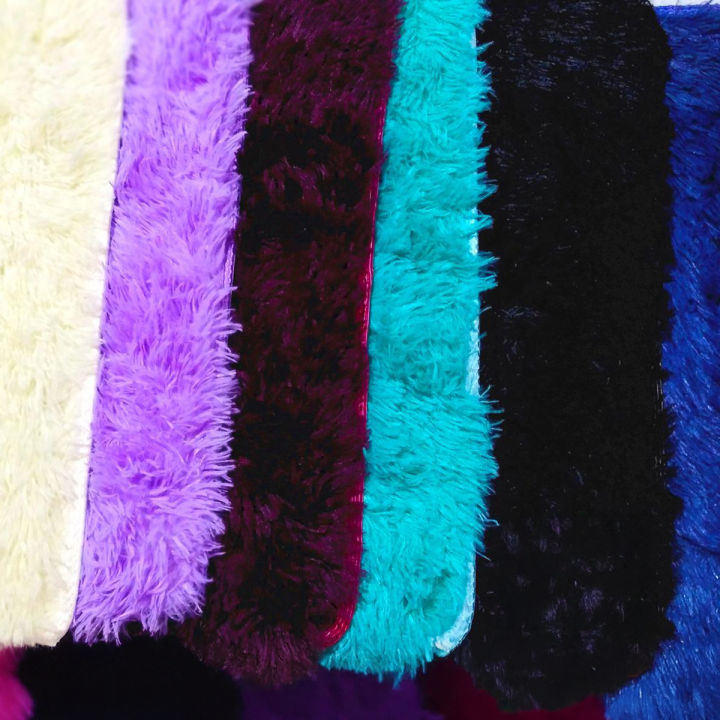 Paposh Feather Touch Sheepskin Floor Mat Soft Non-Slip Bedroom Rug ...