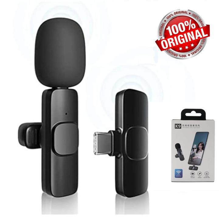 100% original K9 Mic True Wireless Microphone With Noise Cancellation ...