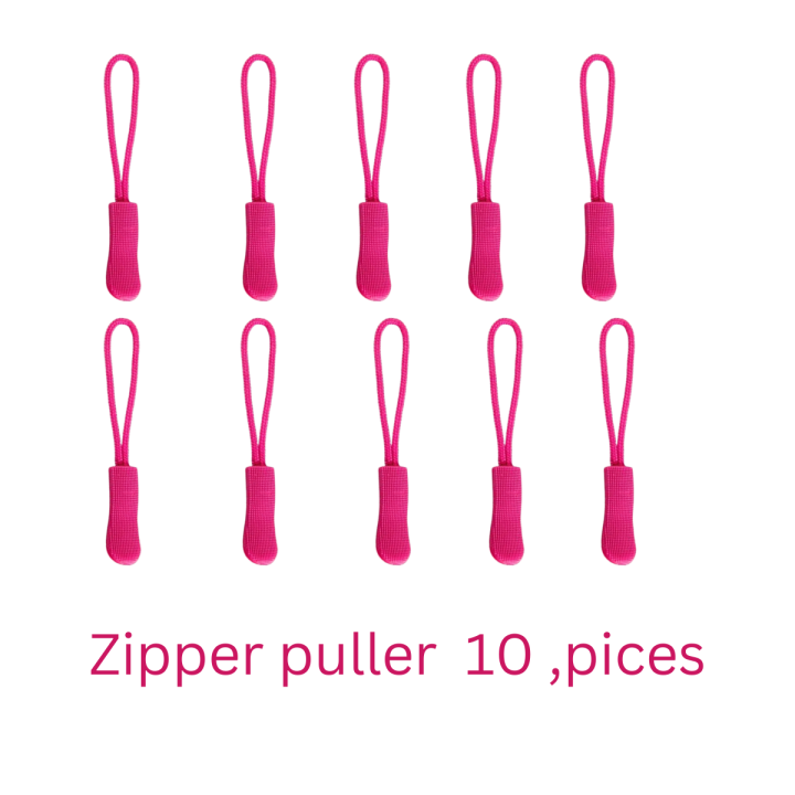 10 Pieces Zipper Pull Zip Tags Cord Pulls Zipper Extension (pink ...