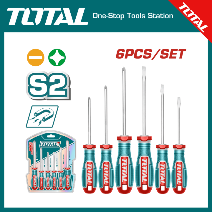 TOTAL TKSDS0626 6 Pcs screwdriver set | Daraz.com.bd