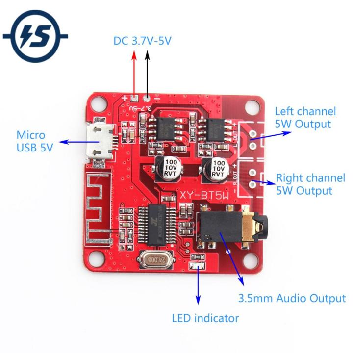 Bluetooth Audio Receiver Amplifier Board 4.2 MP3 Lossless Decoder ...