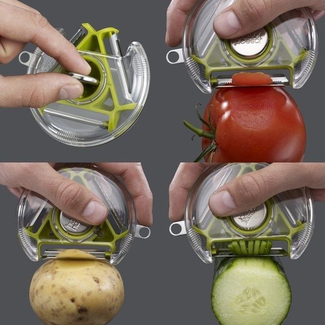 3-in-1 Compact Rotary Vegetable Peeler Small Kitchen Gadget Tools ...